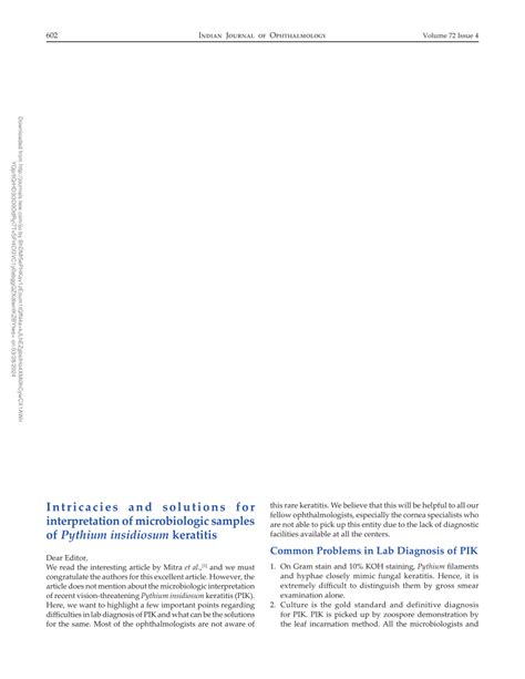 Pdf Intricacies And Solutions For Interpretation Of Microbiologic