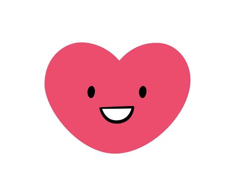 Illustration Of Cute Love Face Emoji Smiley How To Draw A Smiley Face