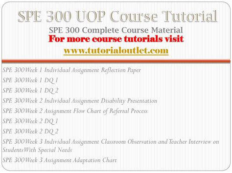 Ppt Spe 300 Uop Course Tutorial Tutorialoutlet Powerpoint