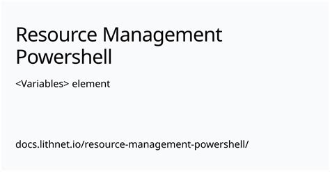 Element Resource Management Powershell