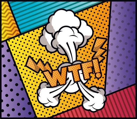 Expression Bubble with Wtf Pop Art Style Stock Vector - Illustration of emotions, expression ...