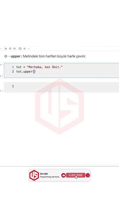 python string metotları upper python string İşlemleri coding