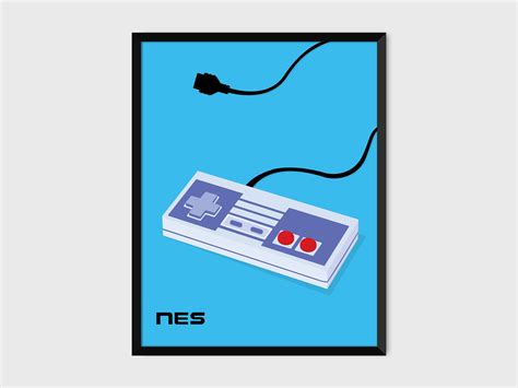 Japanese NES Gaming Controller Print Pop Art Illustration Etsy