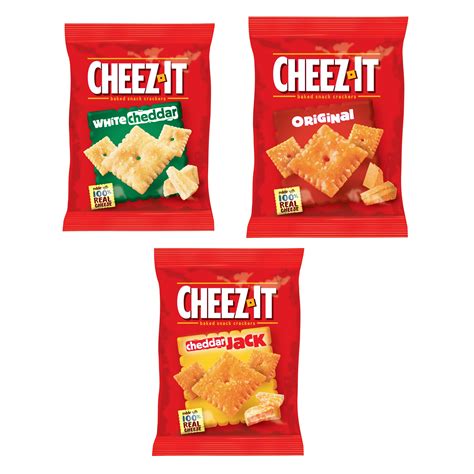 Cheez It Variety Pack Delicious Baked Snack Cheese Crackers