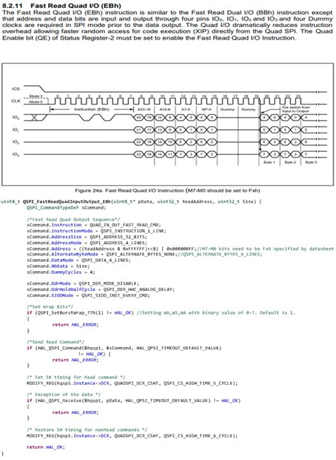 Qspi Quad Read Commands Only Receiving 16 Bytes An