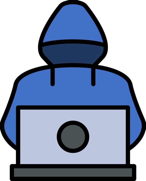 Hacker Line Filled Icon 53853479 Vector Art At Vecteezy