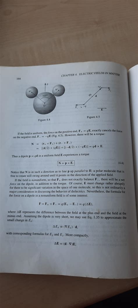 Electrostatics Question Regarding Finding The Formula For Alignment Of Polar Molecule