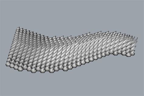 Parametric Wall Sculpture Flowing Wave Digital Model Stl Files For 3d
