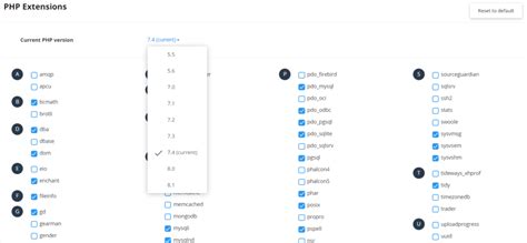 how to upgrade php version of a wordpress site kubiobuilder
