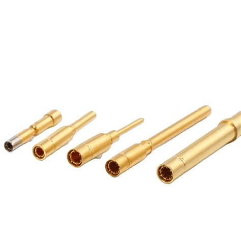 Hyperboloid Socket Connector 1 5mm Contact Pin Crimp Termination Pogo Pin Connector And Pin