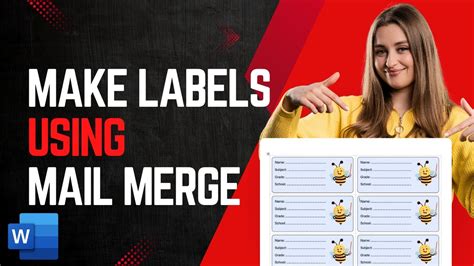 Create Perfect Labels Using Mail Merge In Microsoft Word Step By Step Tutorial Youtube
