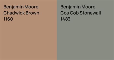 Benjamin Moore Chadwick Brown Vs Benjamin Moore Cos Cob Stonewall