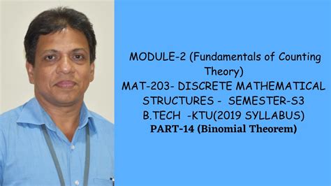 s3 semester part 14 fundamentals of counting theory module 2 mat 203 2019 scheme btech ktu