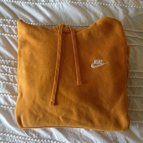 Lightly Worn Orange Nike Hoodie Depop