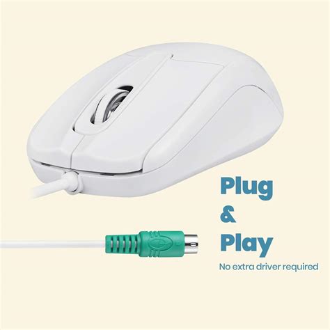 Perixx White Optical Ps2 Mouse Texelec