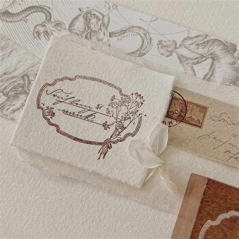 Jieyanow Atelier Find Beauty Flower Frame Rubber Stamp Journal Station