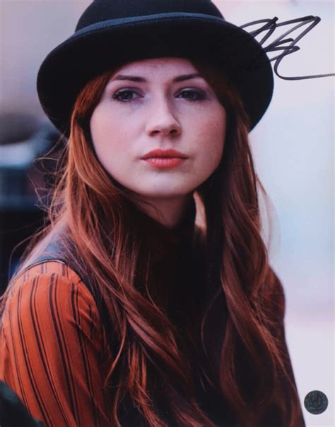Karen Gillan Signed Not Another Happy Ending 8x10 Photo Wizard World