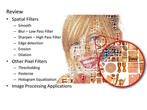 Ppt Review Spatial Filters Smooth Blur Low Pass Filter Sharpen