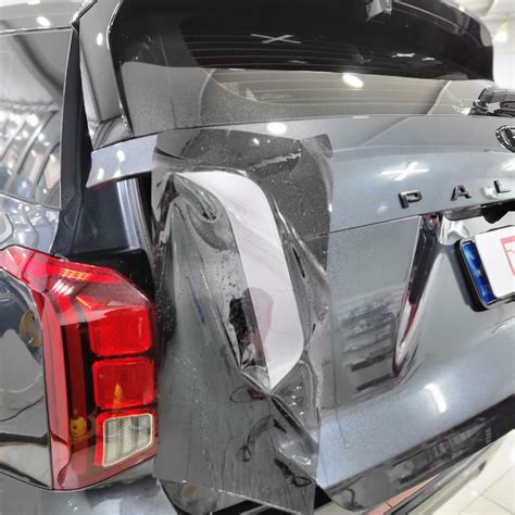 현대 팰리세이드 전체 크롬죽이기 작업 3m2080 유광블랙 시공 인천랩핑 전문점 투맨카스킨 인천 서구 부평 부천