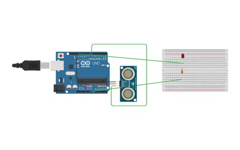 Circuit Design Automatic Parking System Tinkercad