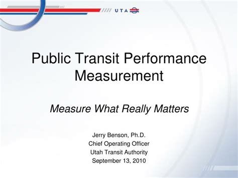 Ppt Public Transit Performance Measurement Powerpoint Presentation