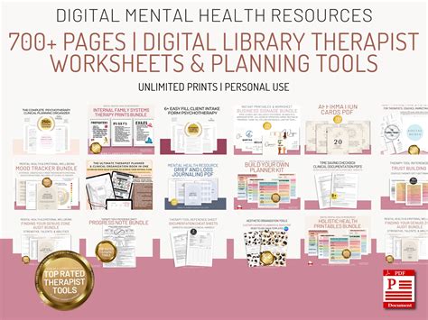 Psychotherapist Worksheet Library 2000 Pdfs Digital Library Build