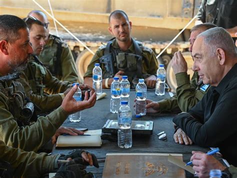 Prime Minister Benjamin Netanyahu To Soldiers After An Aerial Briefing
