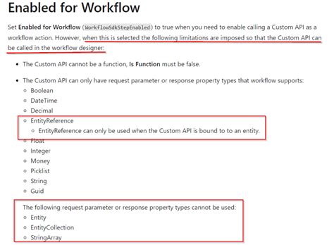 Type “entityreference” Is Not Supported For Workflow Enabled Unbound