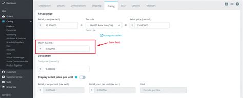 Add A New Field In The Product Pricing Tab For The New Product Page