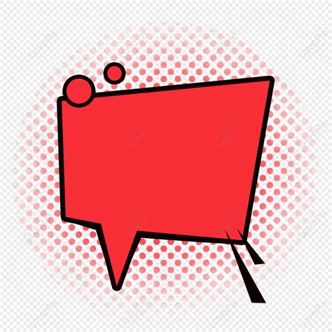 빨간색 획 대화 상자 Png 일러스트 무료 다운로드 Lovepik
