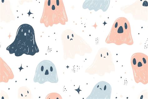 Cute Ghost Seamless Pattern Graphic By Sun Sublimation · Creative Fabrica