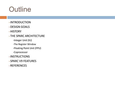 The Sparc Architecture 3 Pptx Operating Systems Computer