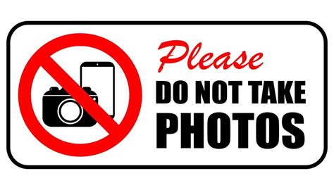 Premium Vector Do Not Take Photos Sign With Warning Text And White