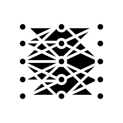 multilayer neural network glyph icon vector illustration 10246638