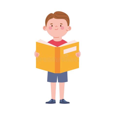 Reader Boy With A Book Stock Vector Illustration Of Isolation 316476640