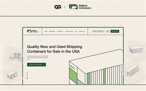 Shipping And Storage Container Website E Commerce Behance