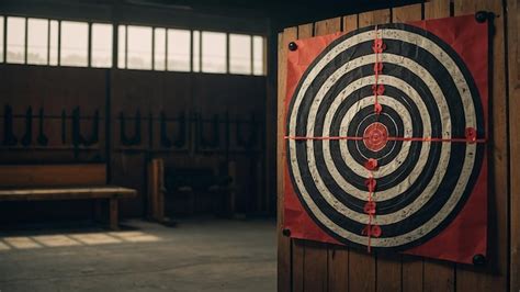 paper accuracy target at shooting range premium ai generated image