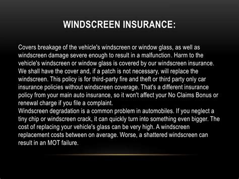 Ppt Windscreen Insurance Mobile Windscreen Powerpoint Presentation