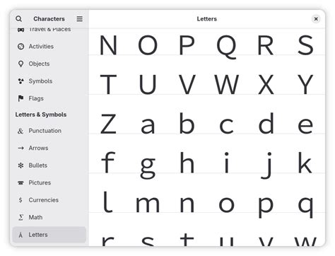 Characters Apps For Gnome