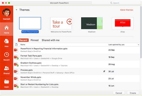Changing Interface Color In PowerPoint 365 For Mac