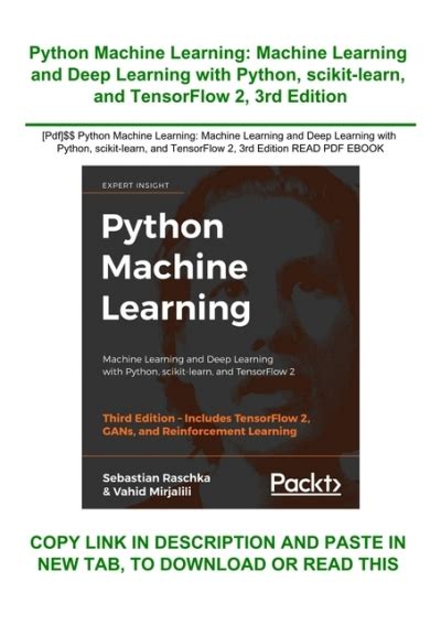 Pdf Python Machine Learning Machine Learning And Deep Learning With Python Scikit Learn And