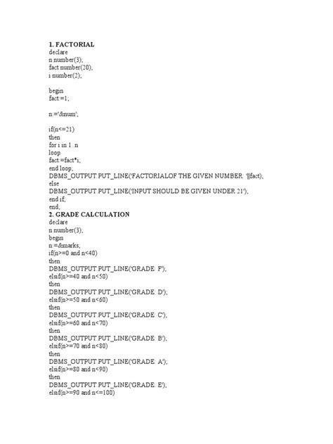 Plsql Pdf Computer Programming Discrete Mathematics