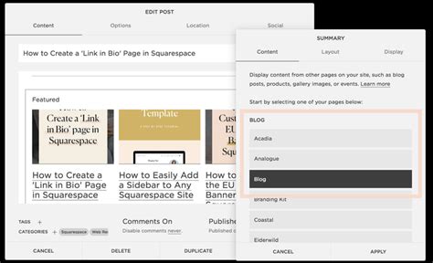 5 Strategic Ways To Use Summary Blocks In Squarespace — Station Seven
