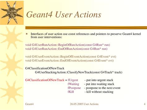 Geant4user Actions And Analysis Ppt Download