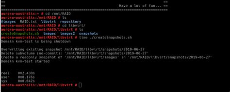 Backup Kvm Machines Using Btrfs Snapshots