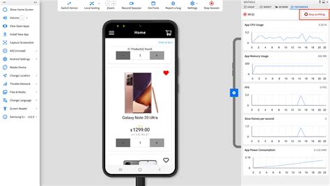 getting started performance testing on app live browserstack docs