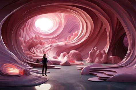 Premium Ai Image Pink Interior