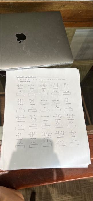 Solved Functional Group Identification Group Use The Chegg