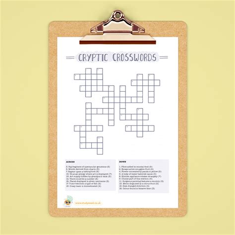 Free Cryptic Crossword Puzzles Printable Fun Printables For Everyone