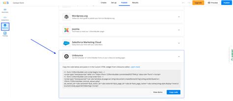How To Publish Online Forms On Unbounce